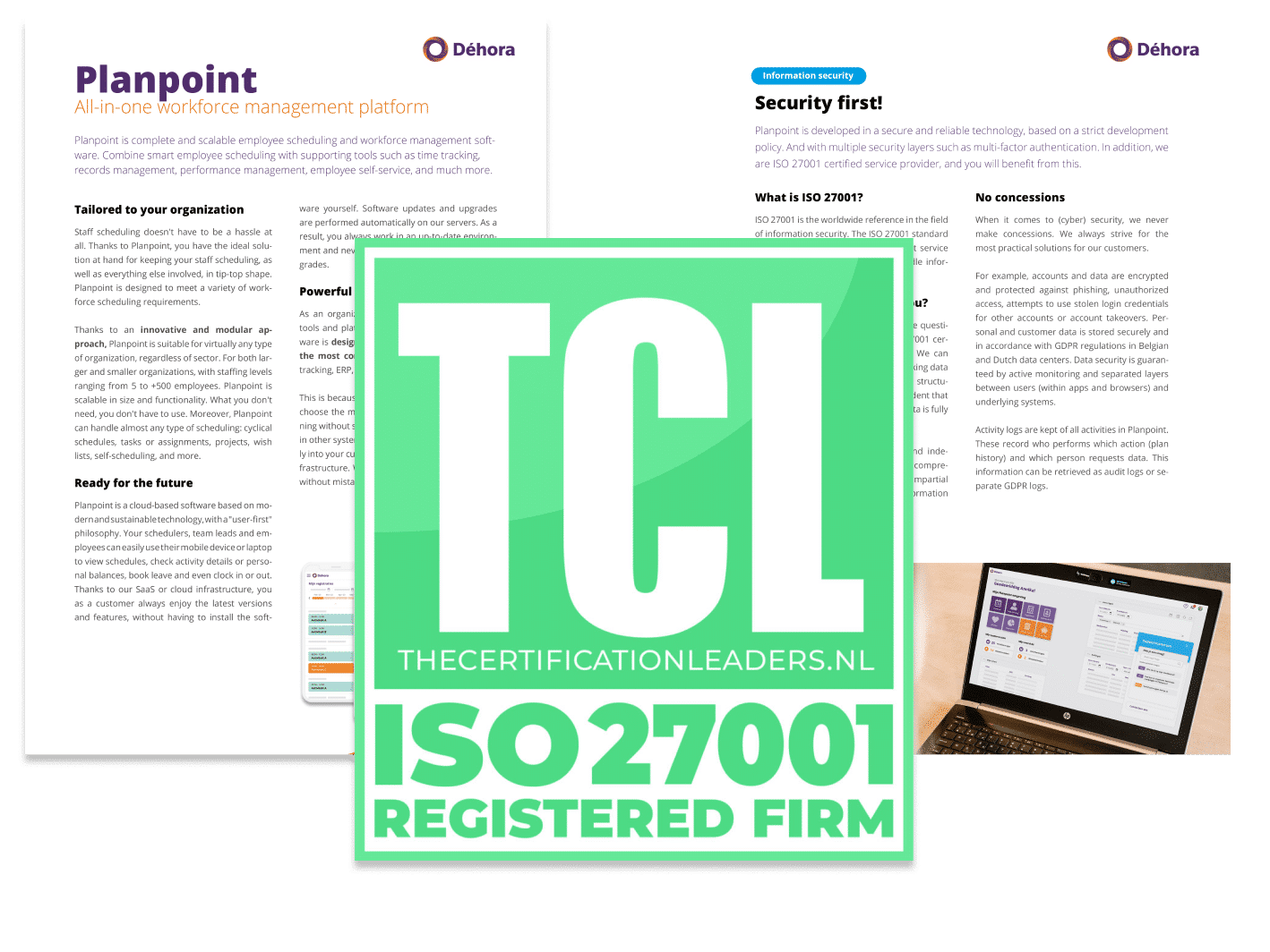 Download ISO20071 certificate information security - Planpoint